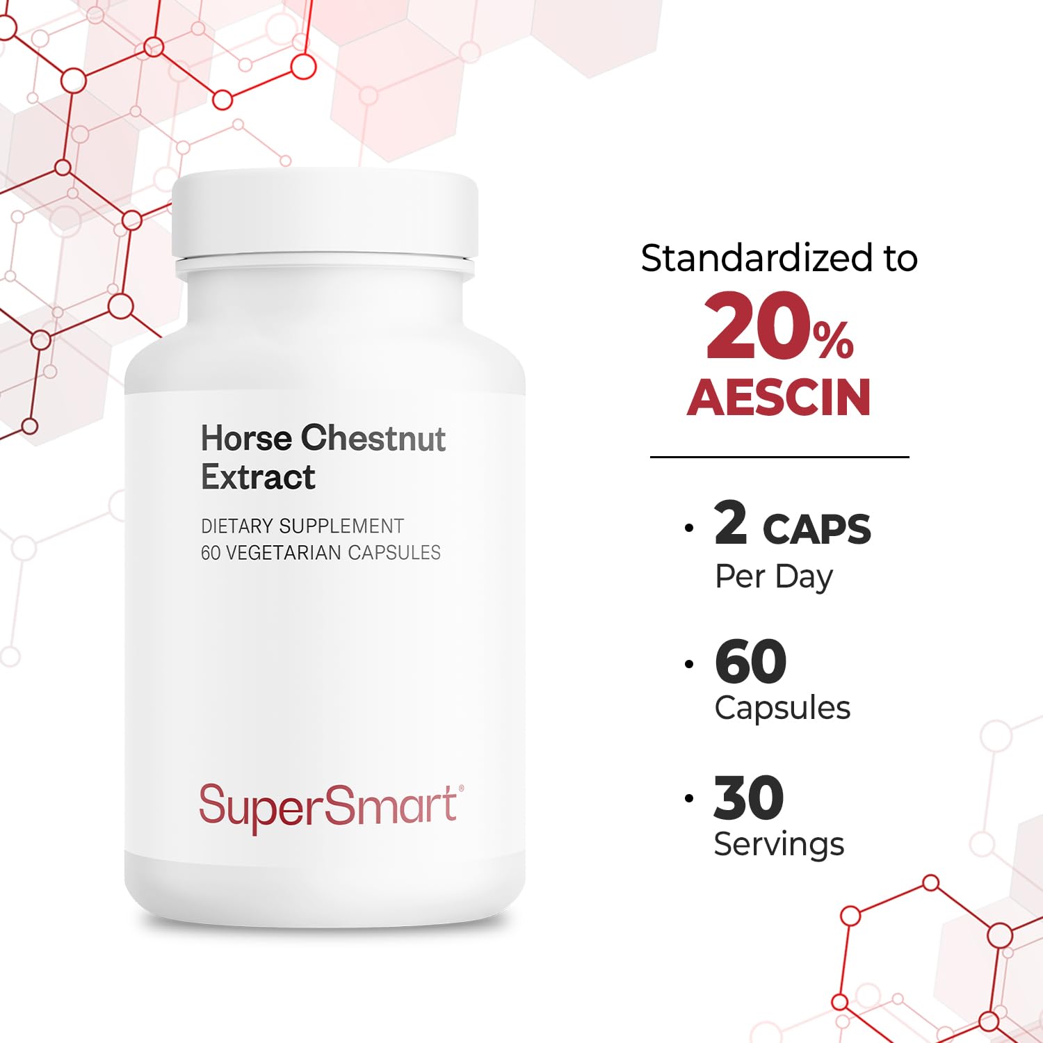 supports venous circulation with horse chestnut