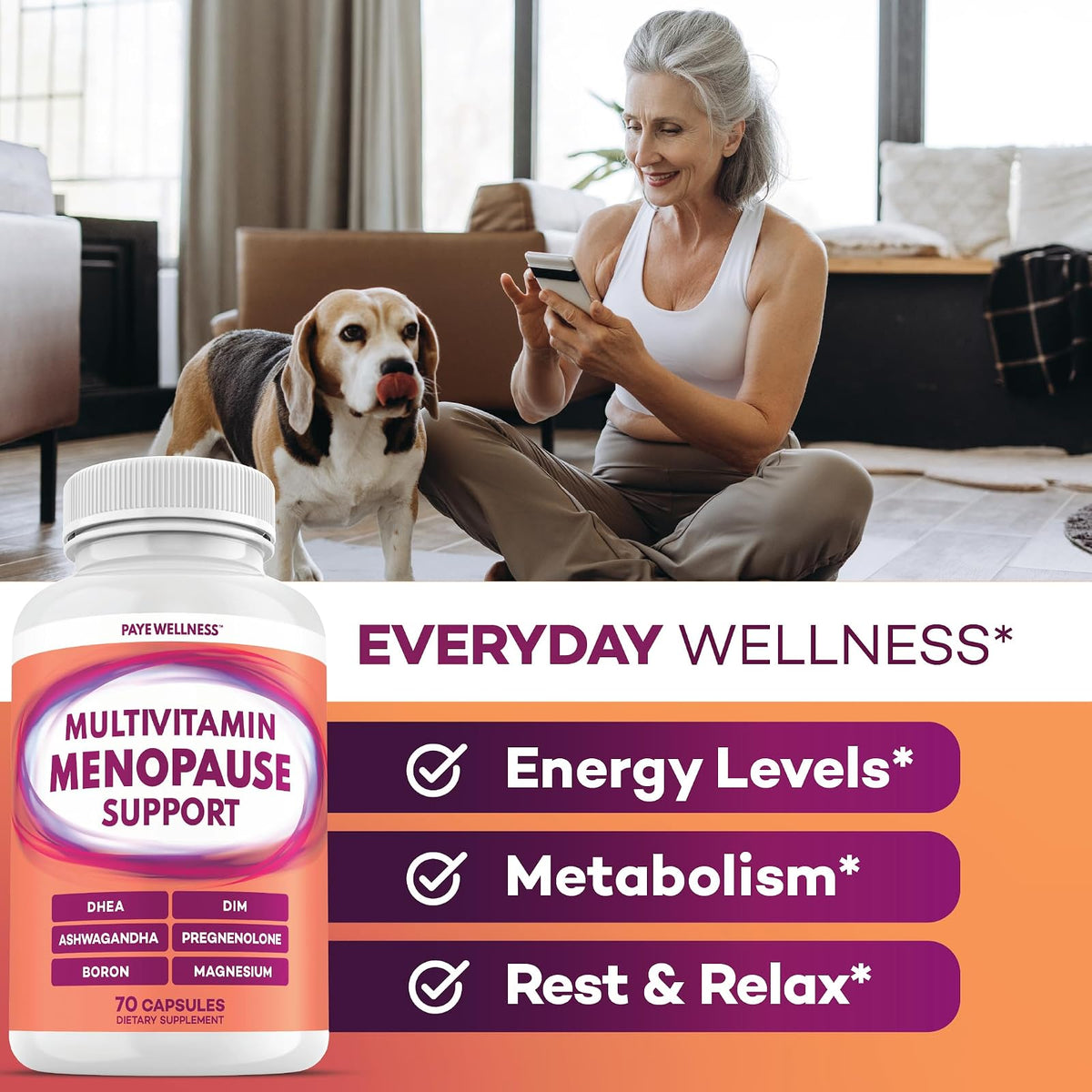 Supports women's health during menopause