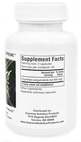 Supreme Nutrition Cryptolepis for vitality