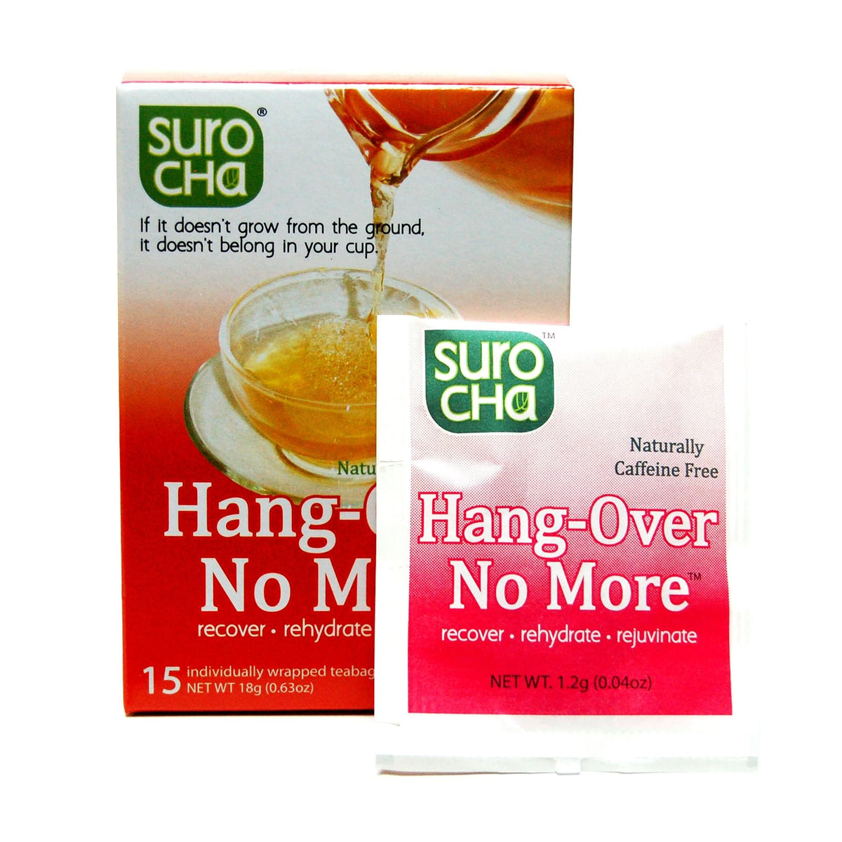 Suro herbal tea for hangover relief