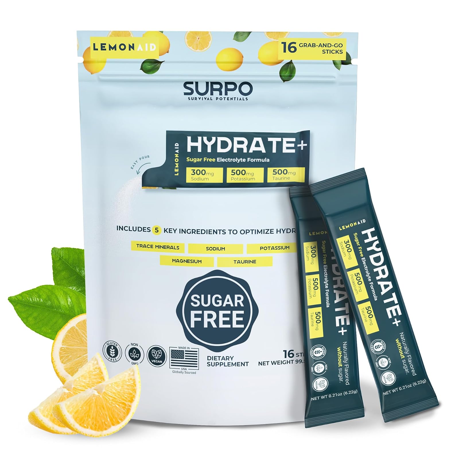 SURPO electrolyte drink mix packets