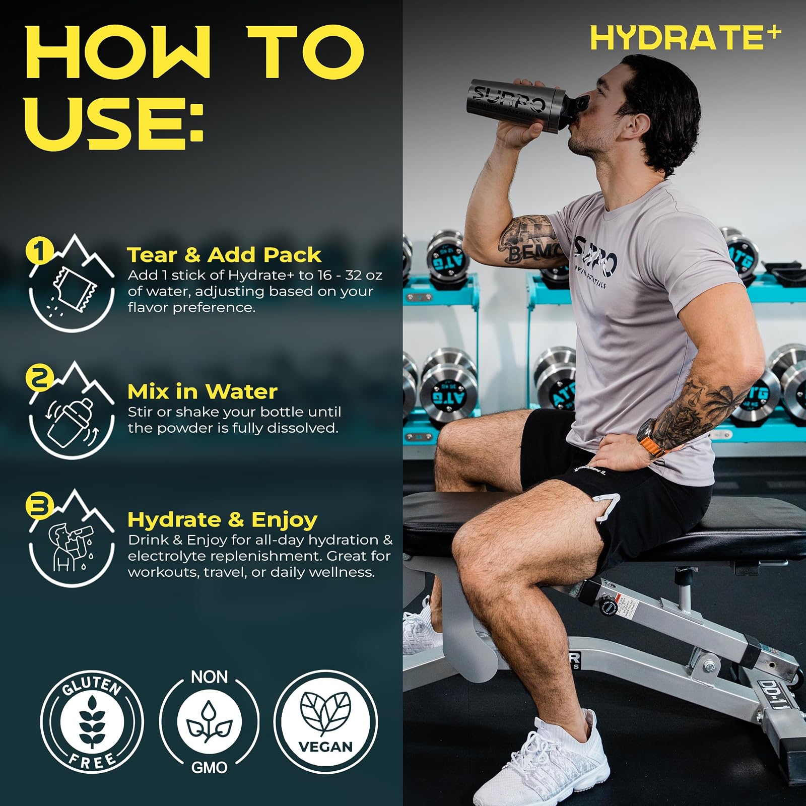 SURPO energy drink for athletes