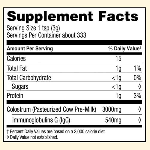 Surthrival colostrum for overall vitality