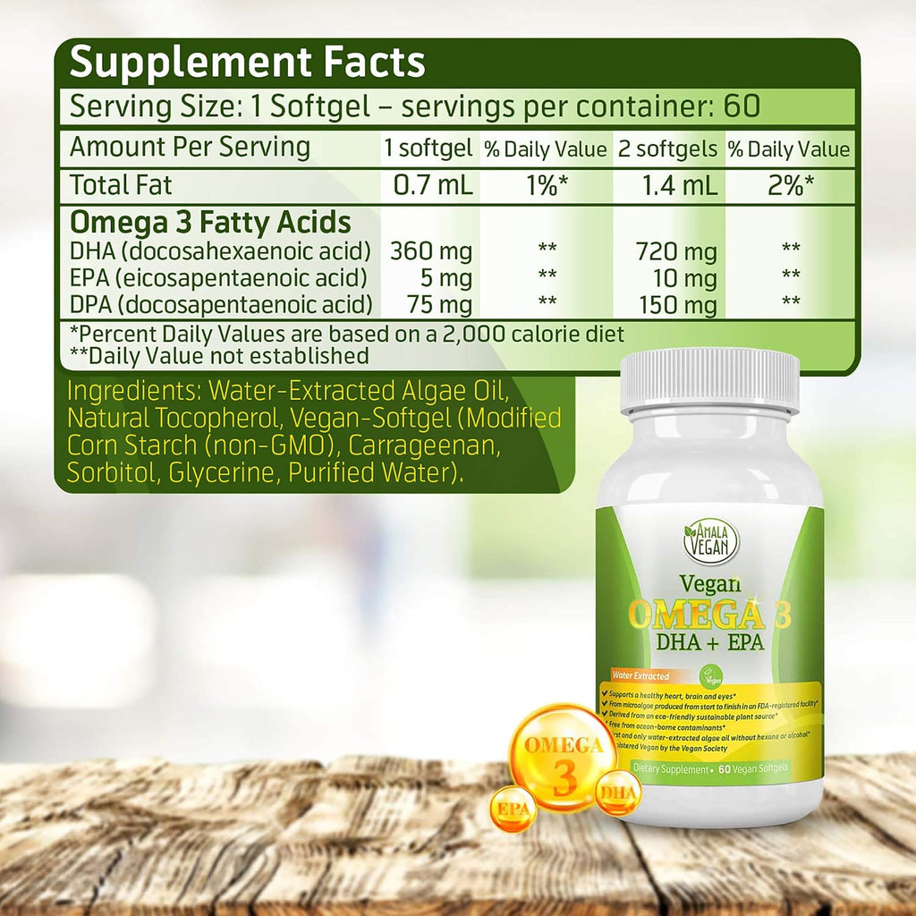 Sustainable algae oil omega 3
