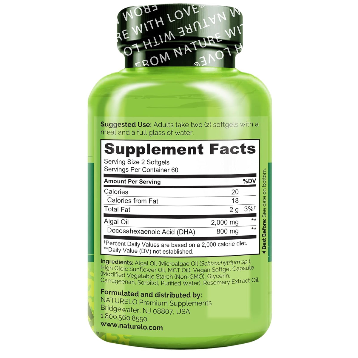 sustainable algae omega 3 source