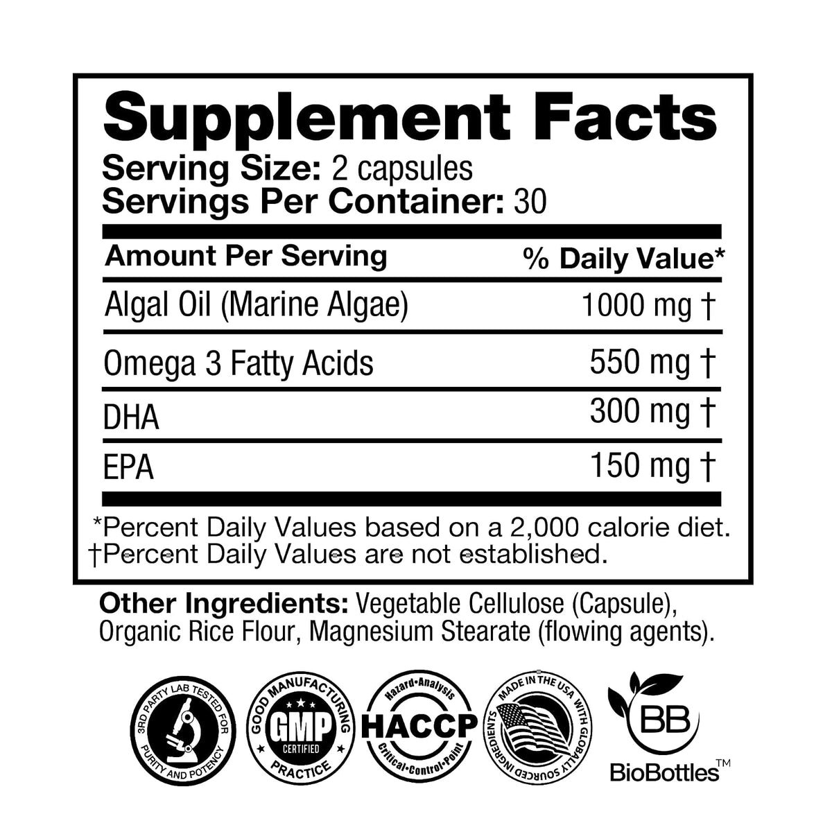 sustainable algae omega-3 source