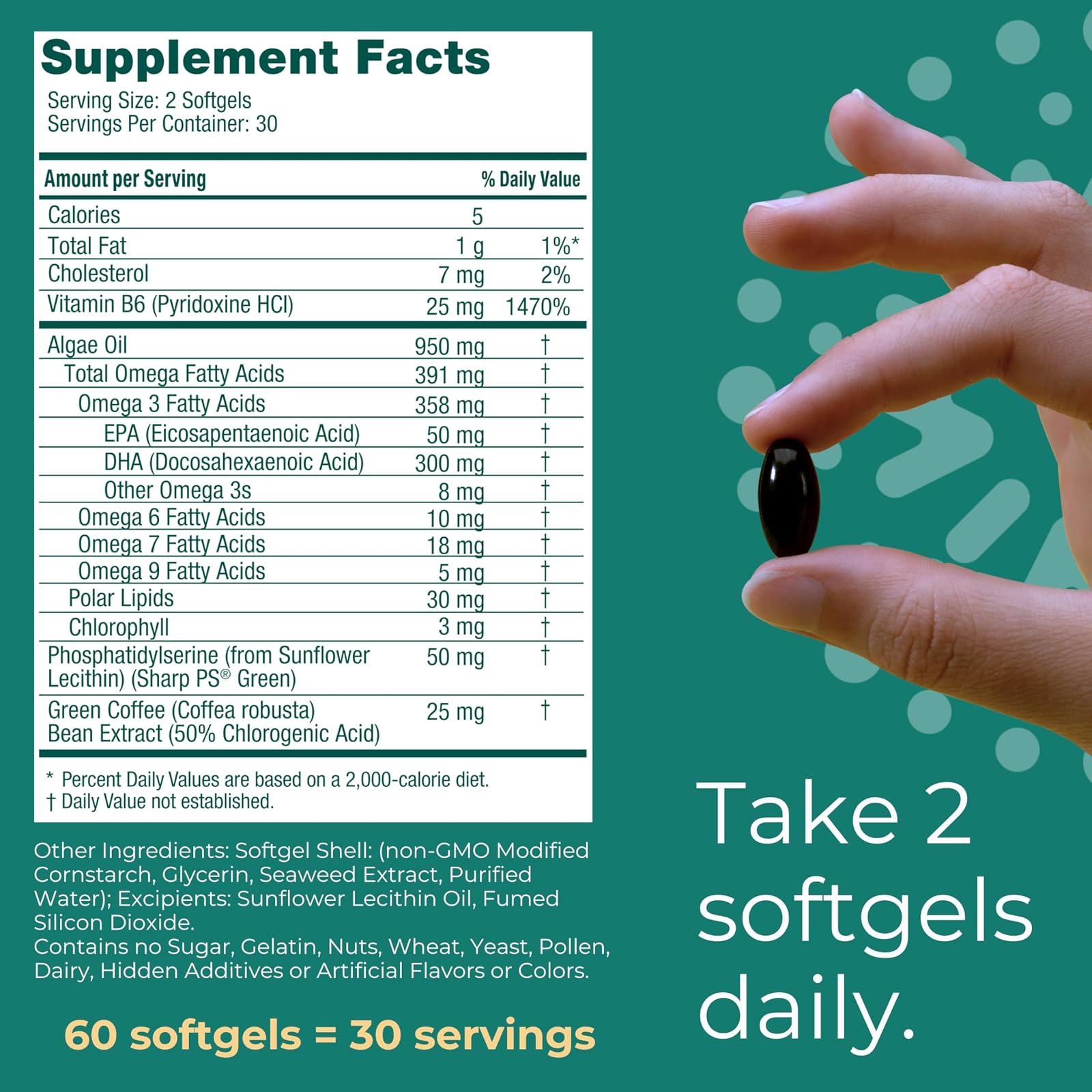 sustainable algae omega 3 source