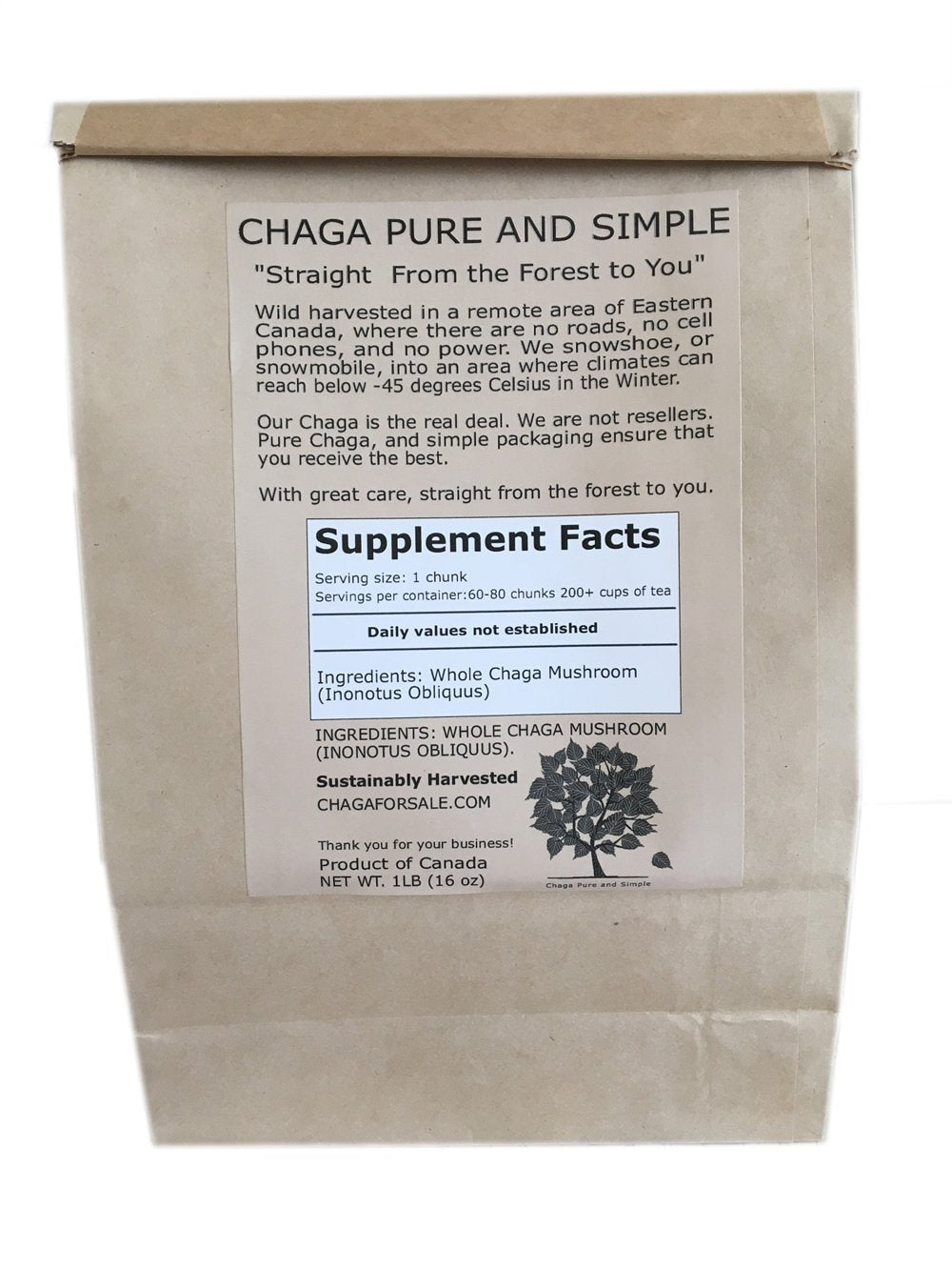 sustainable chaga mushroom sourcing