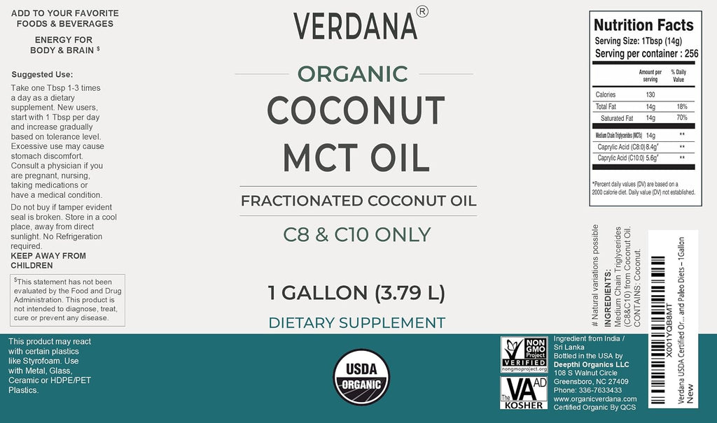sustainable coconut MCT oil