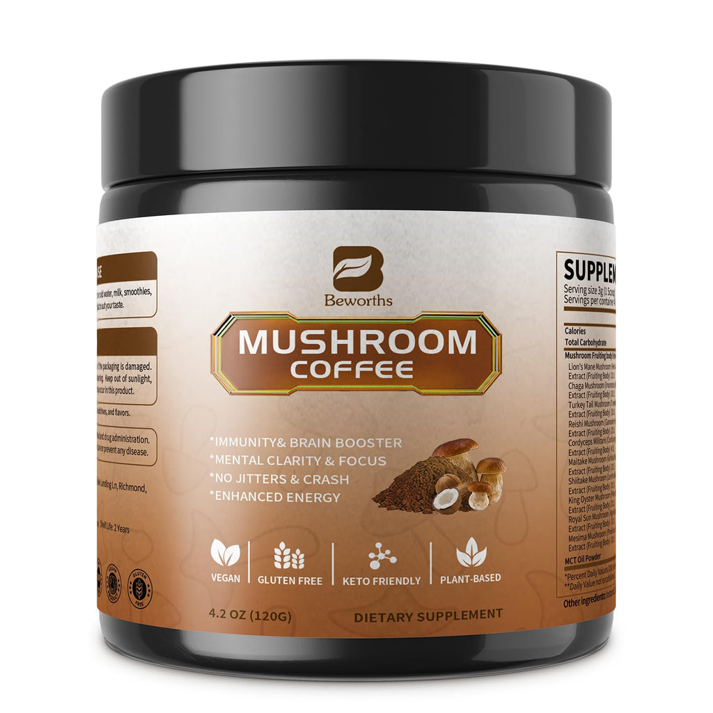 Sustainable coffee with mushroom benefits