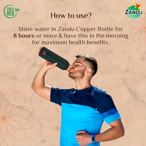 Sustainable copper bottle for eco-conscious