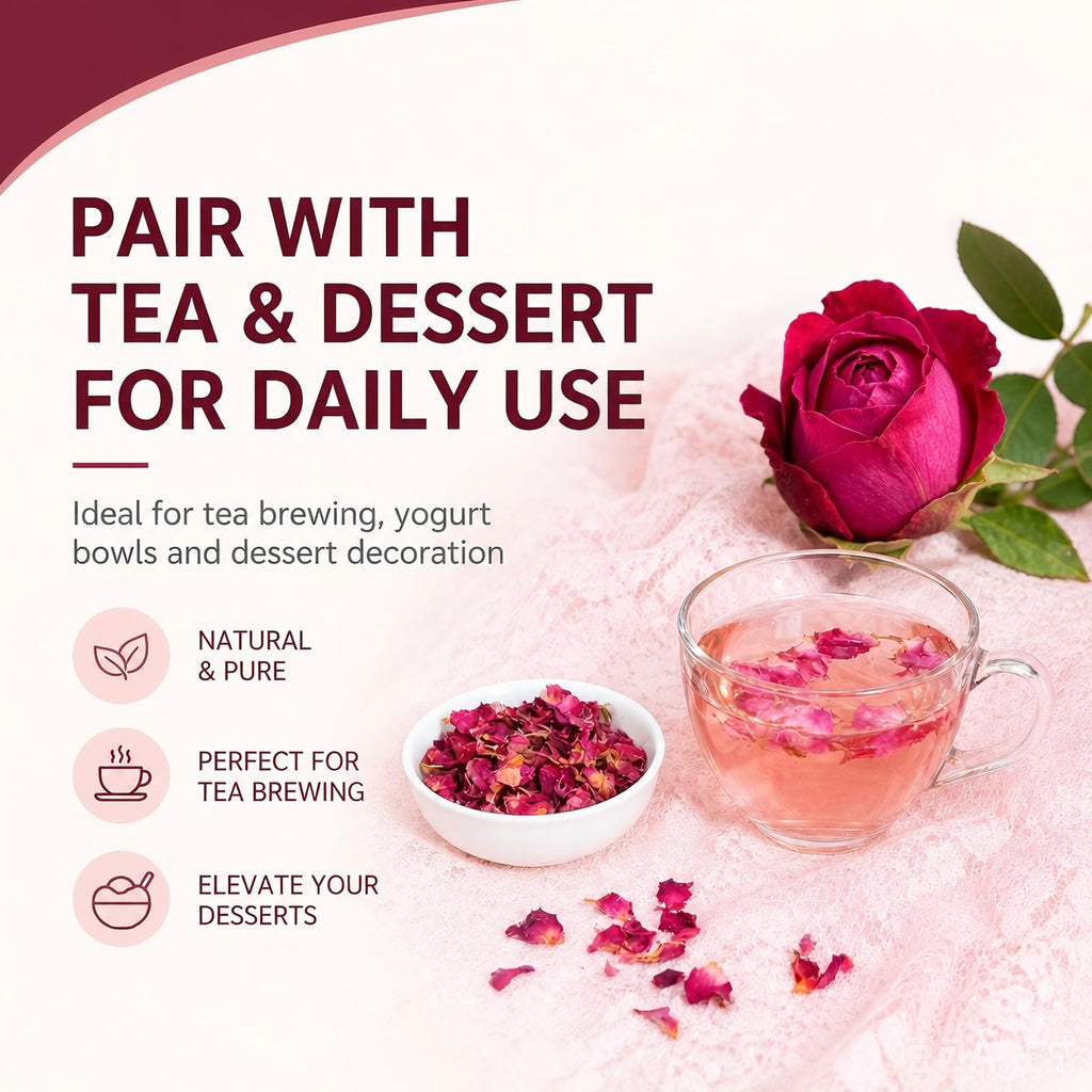 sustainable dried rose petals