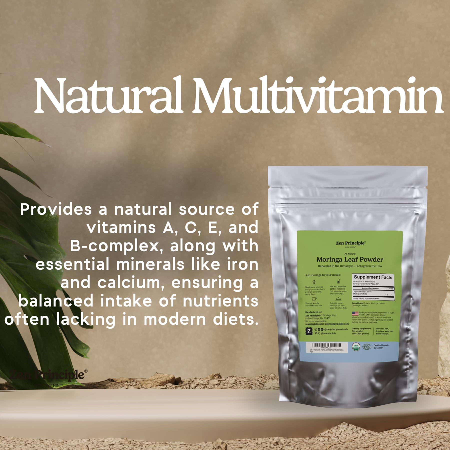 sustainable moringa sourced from nature