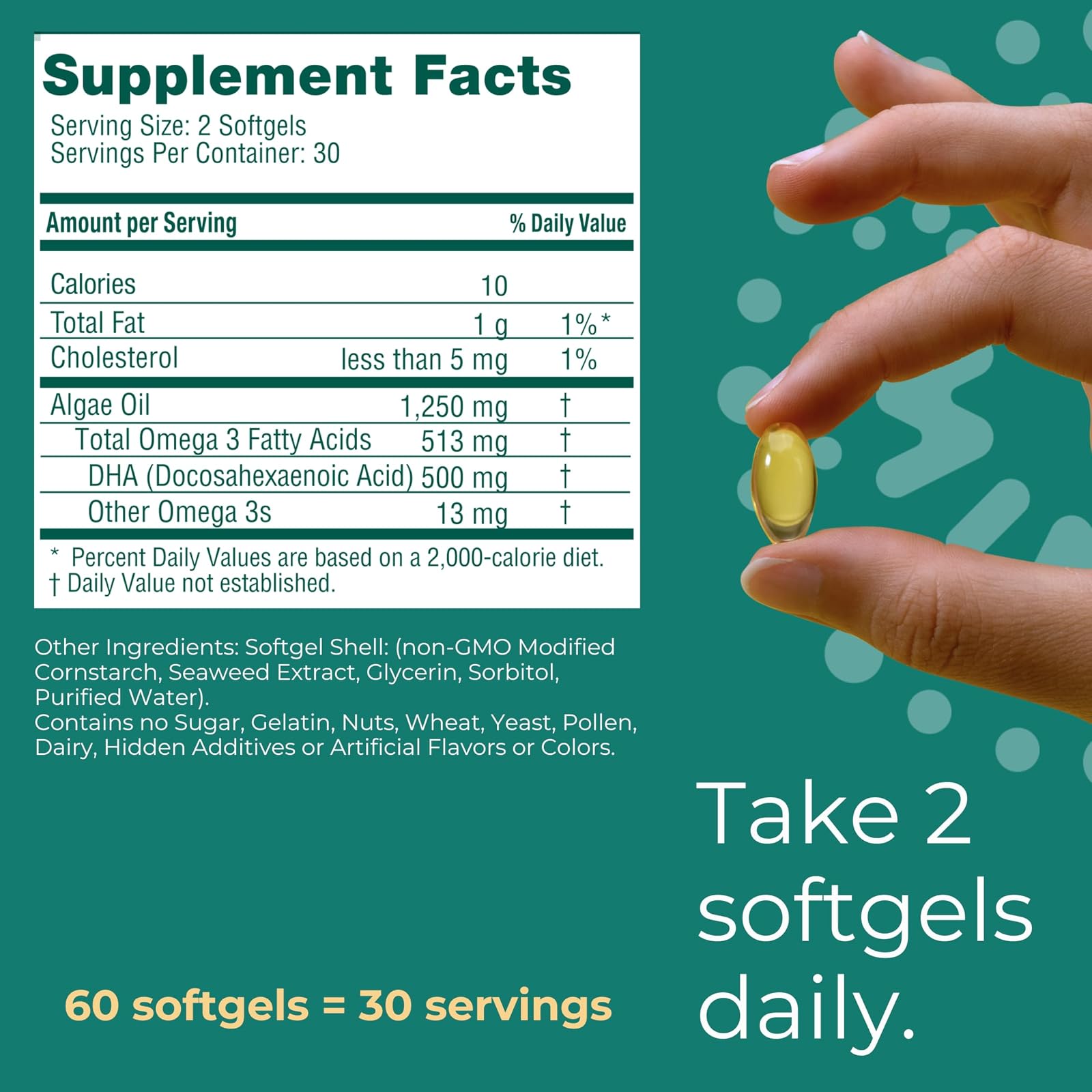 Sustainable omega-3 source from algae