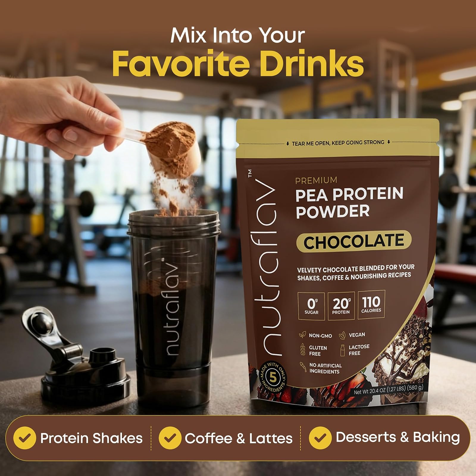 sustainable pea protein powder source