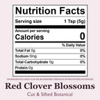 sustainable red clover blossoms