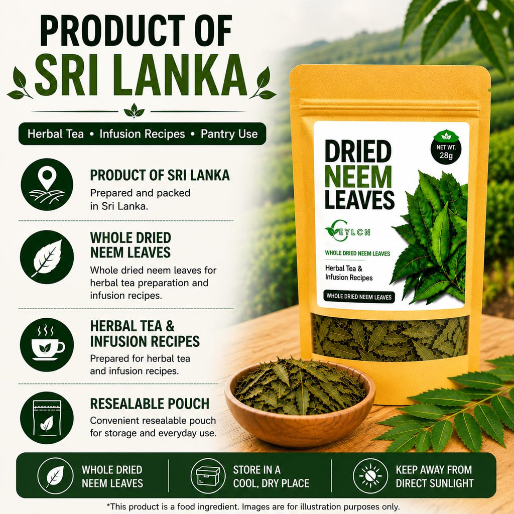 sustainable sourced neem leaves