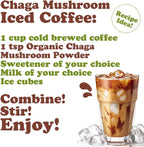 sustainable sourced organic chaga powder