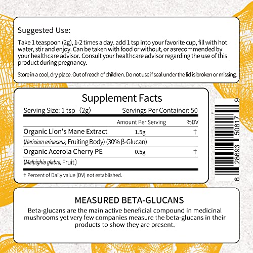 sustainable sourced organic mushroom powder