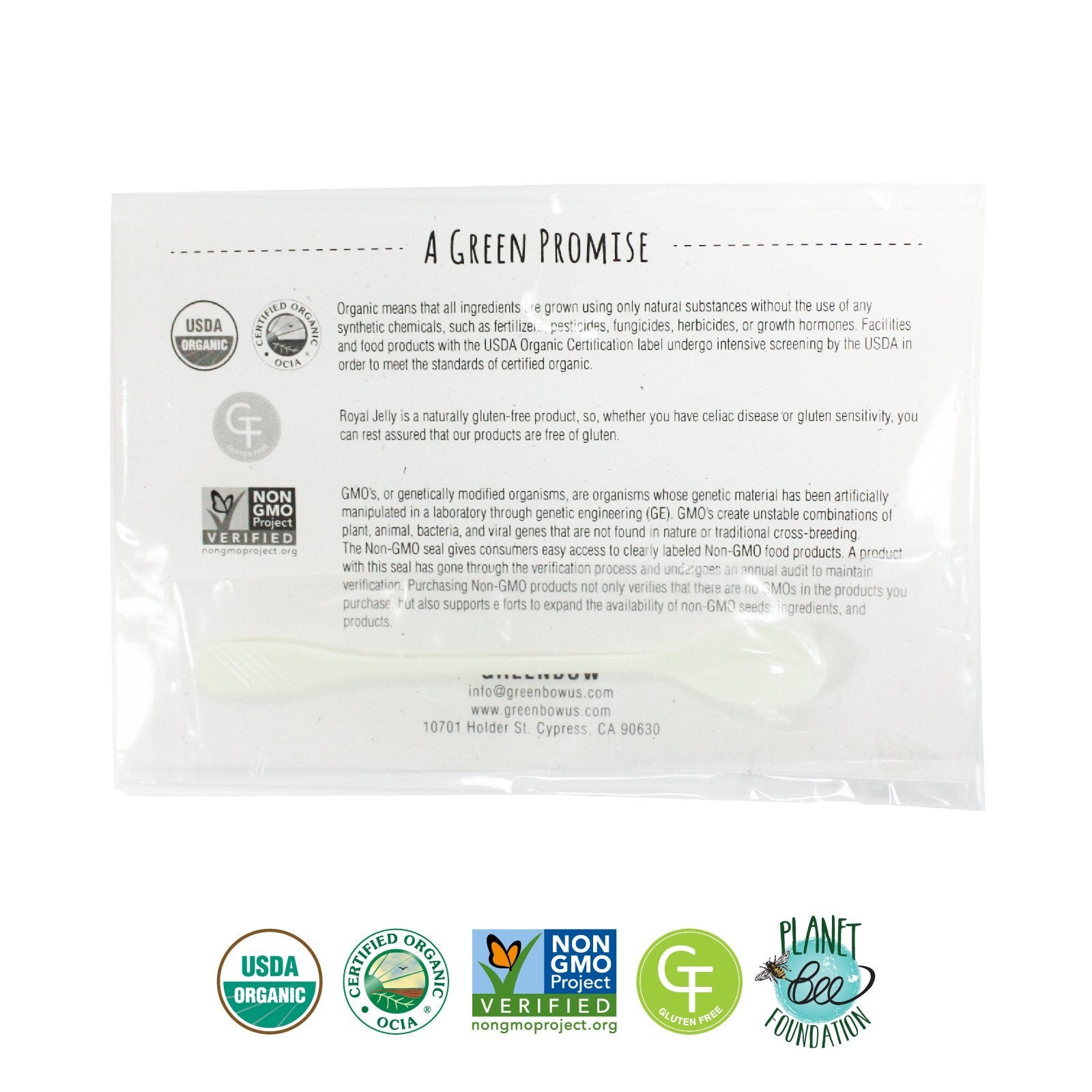 Sustainable sourced organic royal jelly