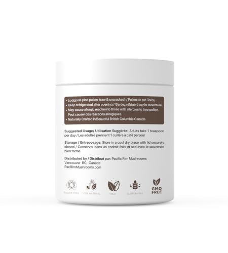 sustainable sourced pine pollen powder