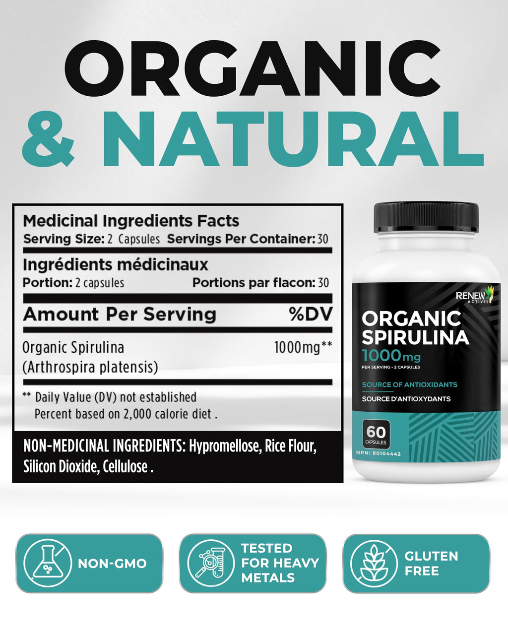 sustainable spirulina sourced in Canada