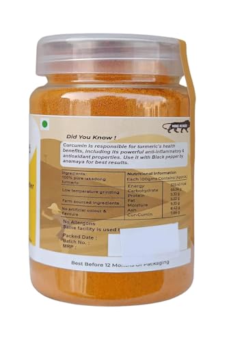 Sustainable turmeric in eco-friendly jar