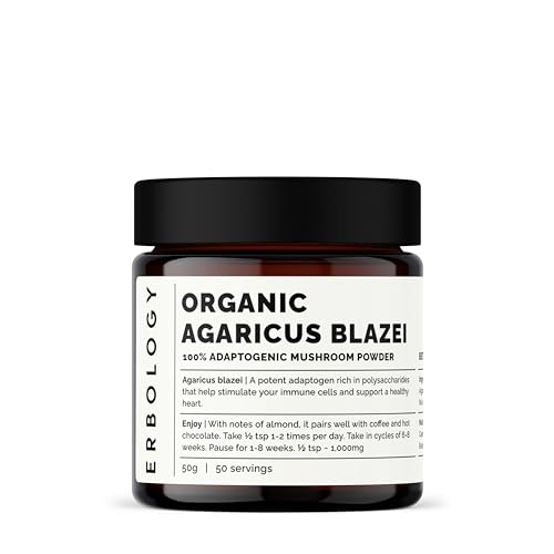 sustainably grown agaricus blazei mushrooms