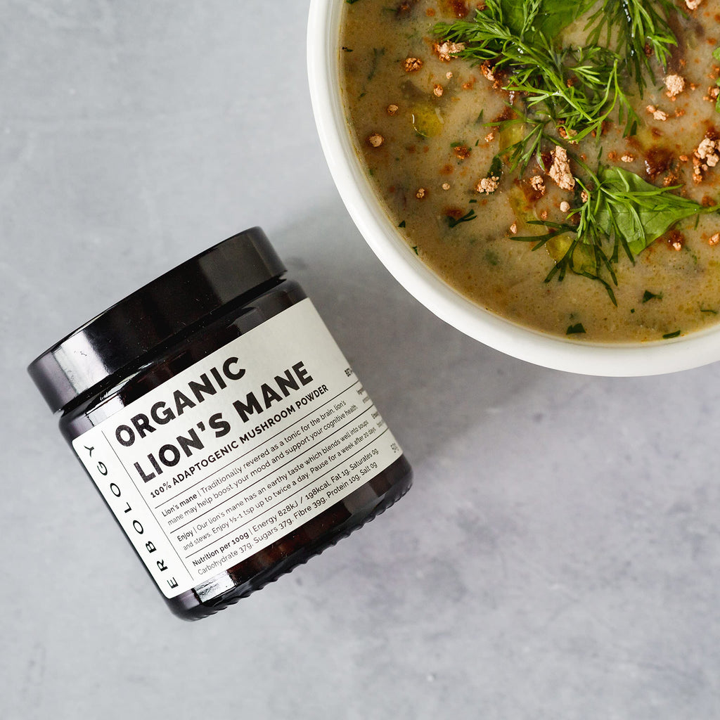 sustainably grown lion's mane powder