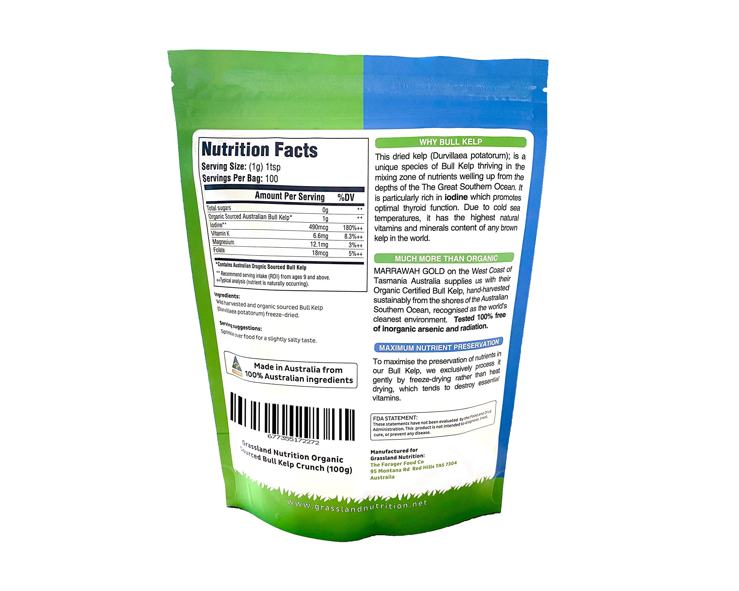 sustainably harvested kelp nutrition