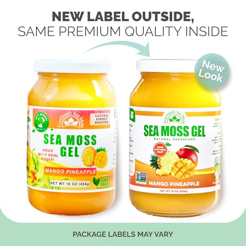 Sustainably harvested sea moss gel
