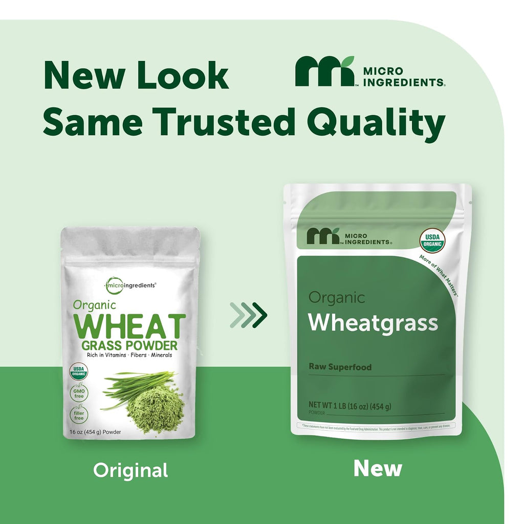 Sustainably US grown wheatgrass supplement