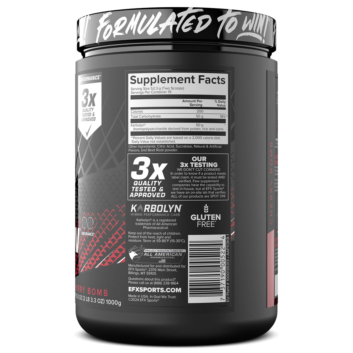 sustained energy for workouts