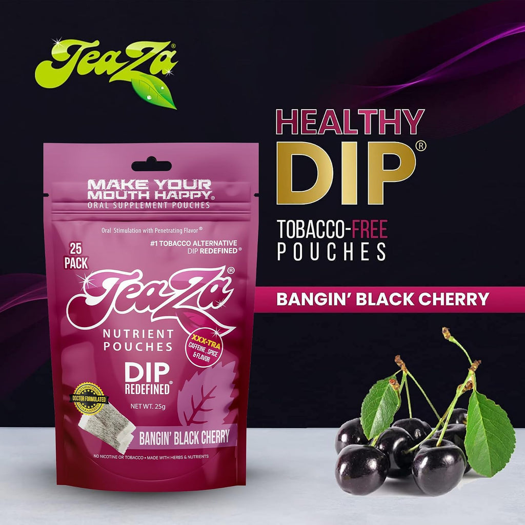 Sustained energy with Black Cherry pouches