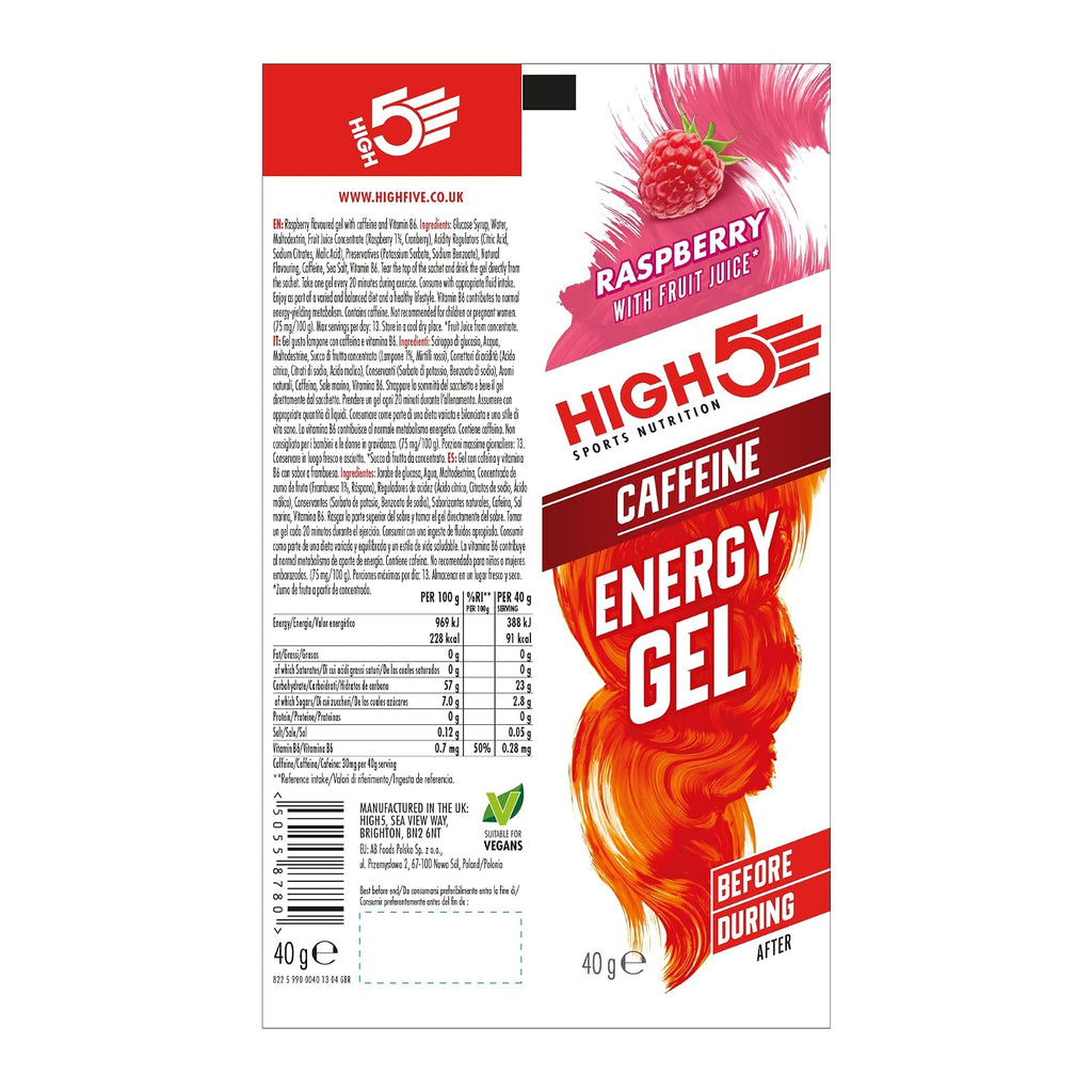 sustained energy with raspberry gel