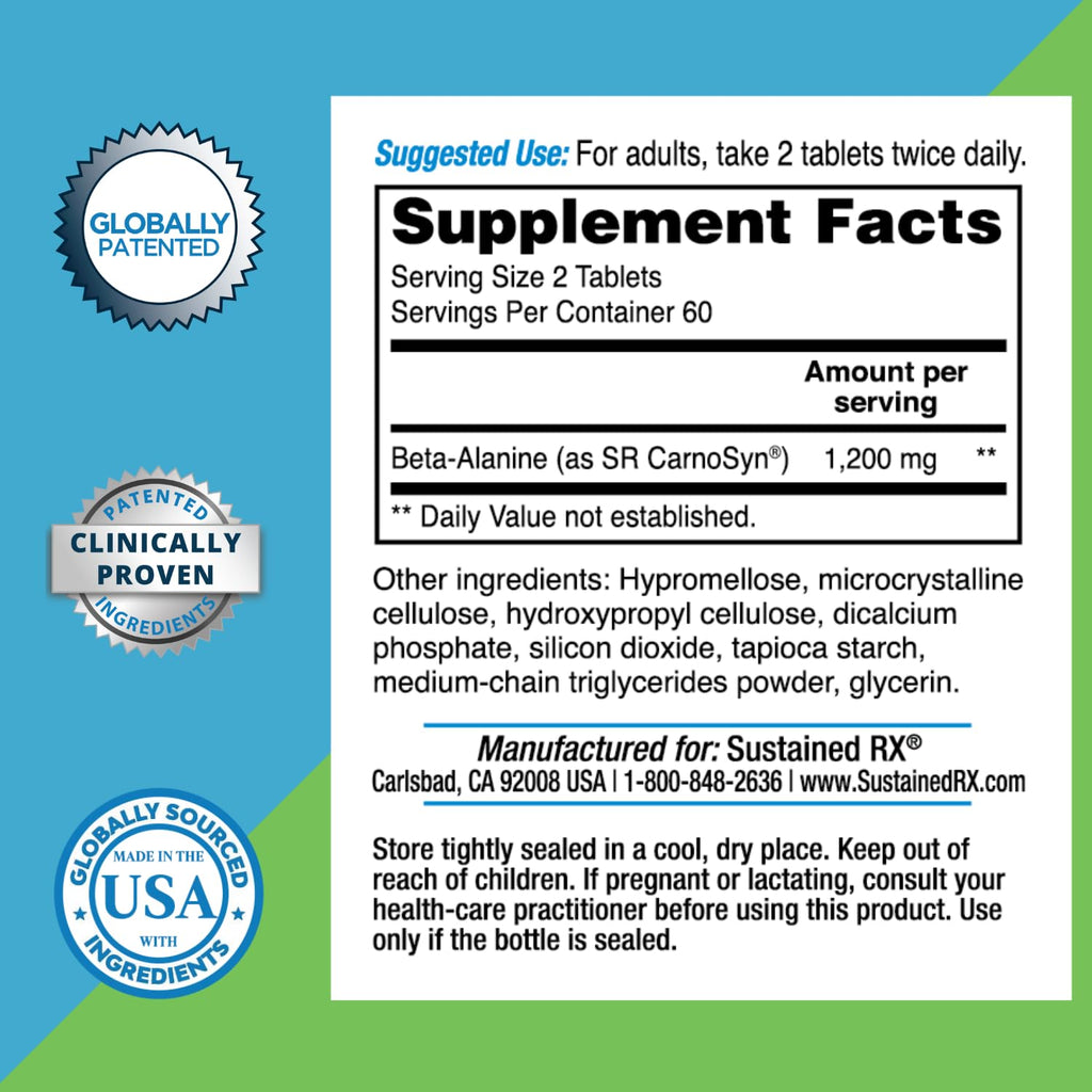 sustained release beta-alanine benefits