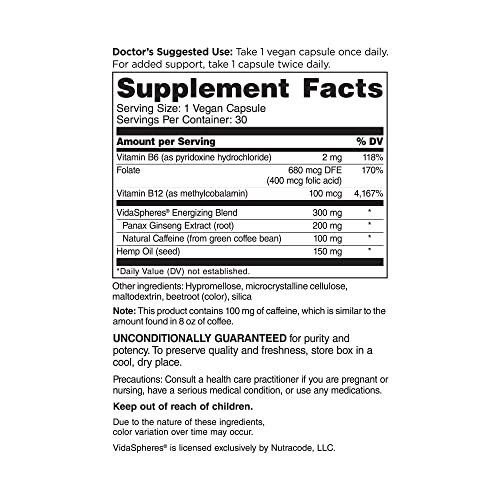 sustained-release caffeine for vitality