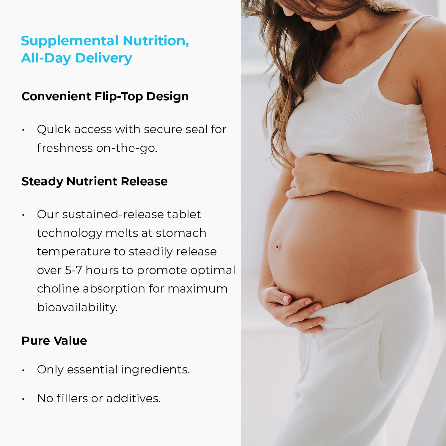 Sustained release choline supplement