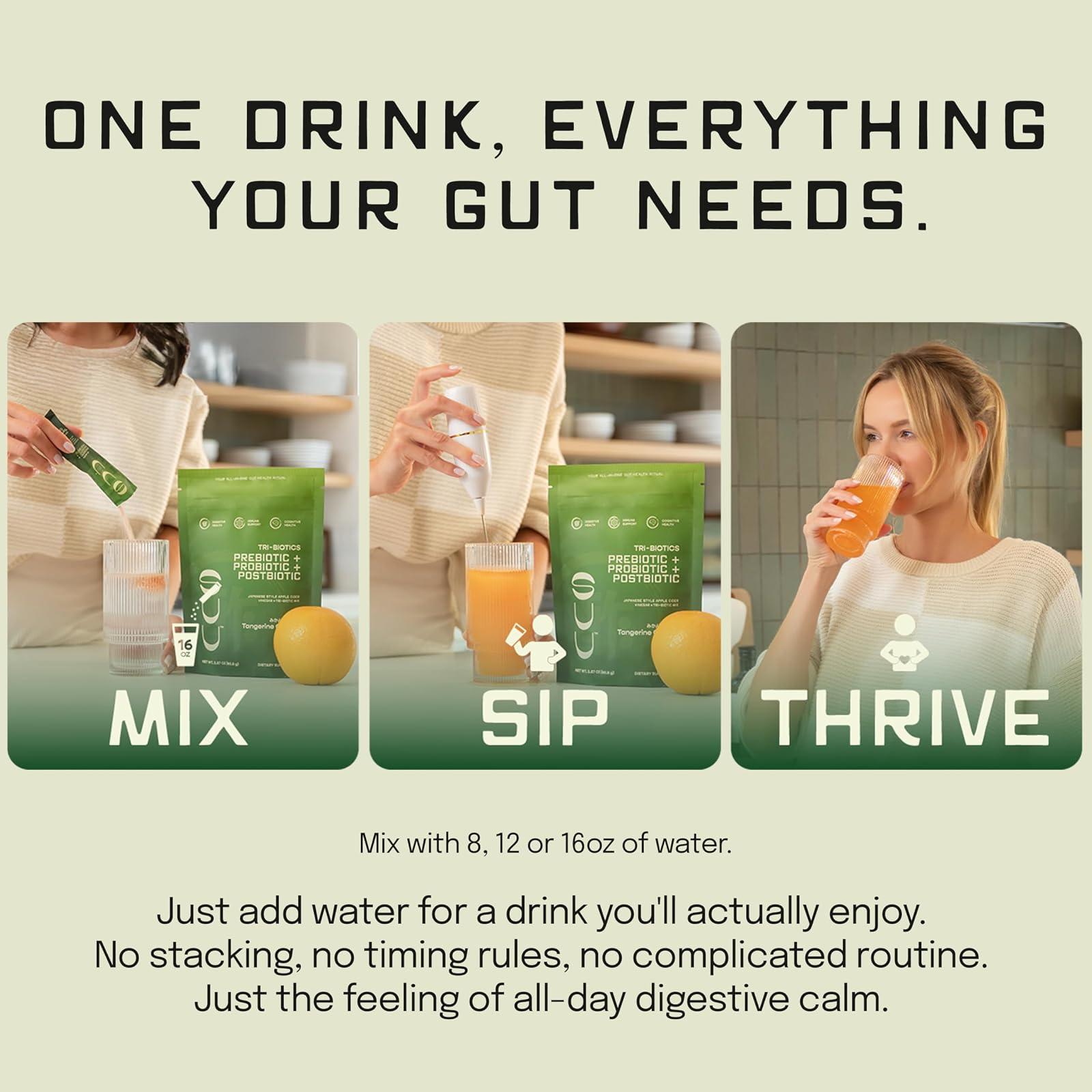 SUU probiotic drink with tangerine flavour