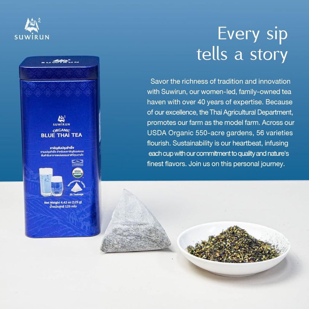 Suwirun blue tea for unique flavour