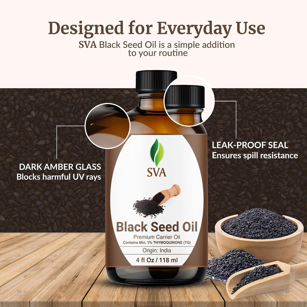 SVA black seed oil for wellness