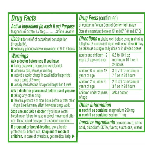 Swan magnesium citrate 10 oz bottles