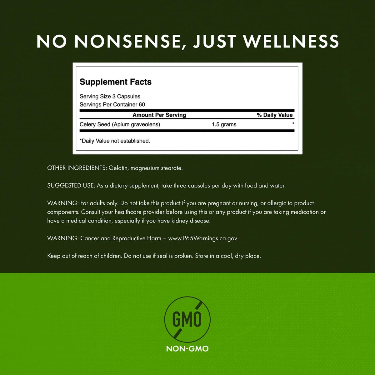 Swanson 500 mg celery seed benefits