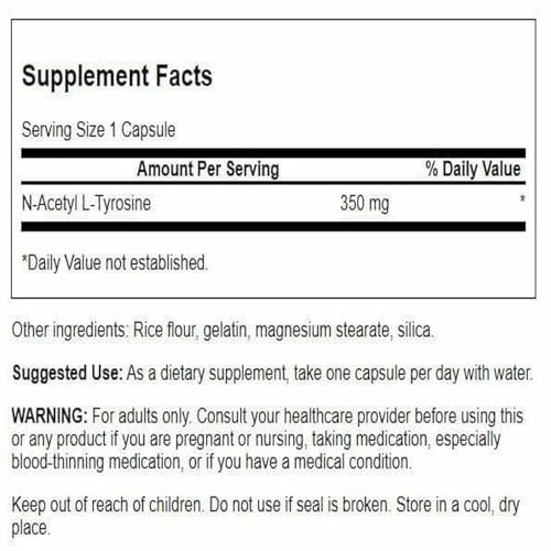 Swanson acetyl-l-carnitine 60 capsules