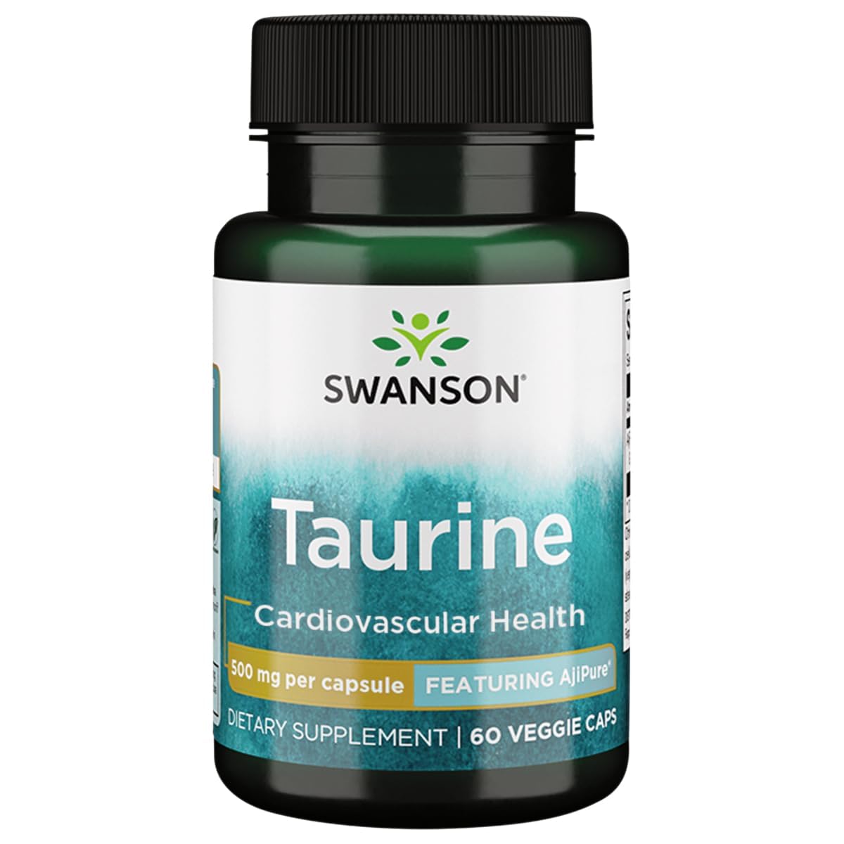 Swanson AjiPure Taurine 500 mg capsules