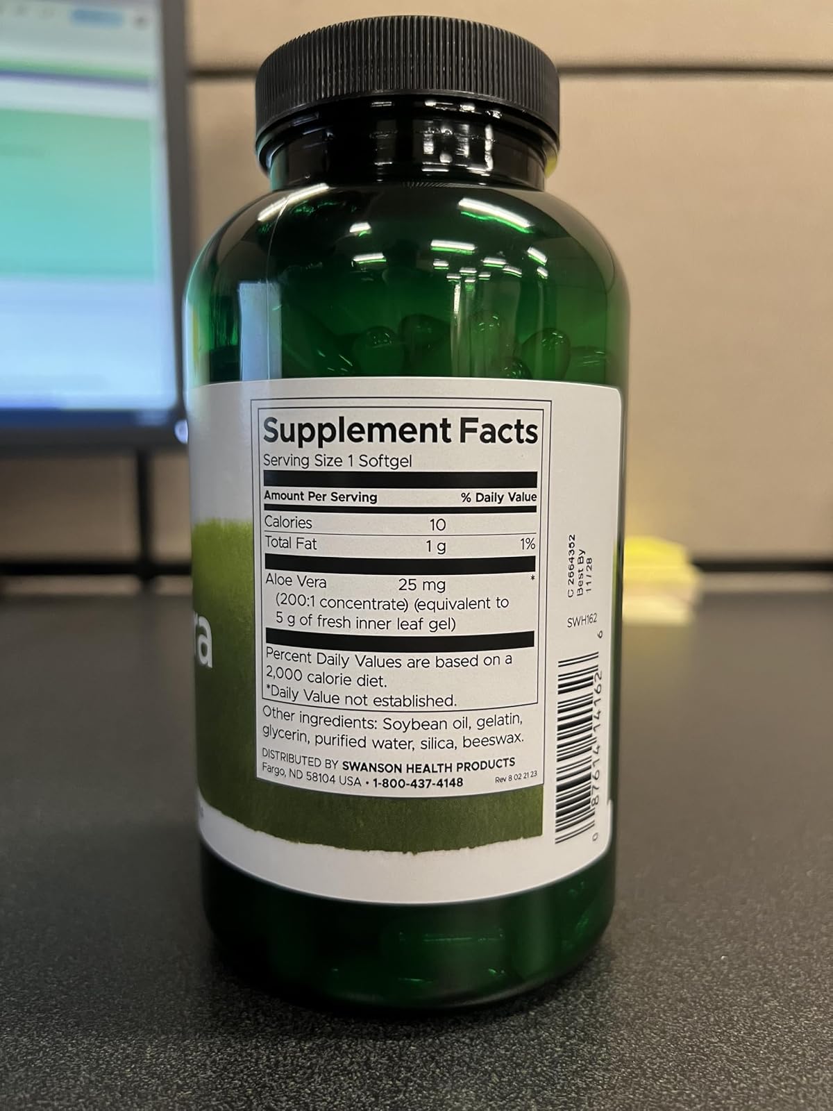 Swanson Aloe Vera 25 mg immune support