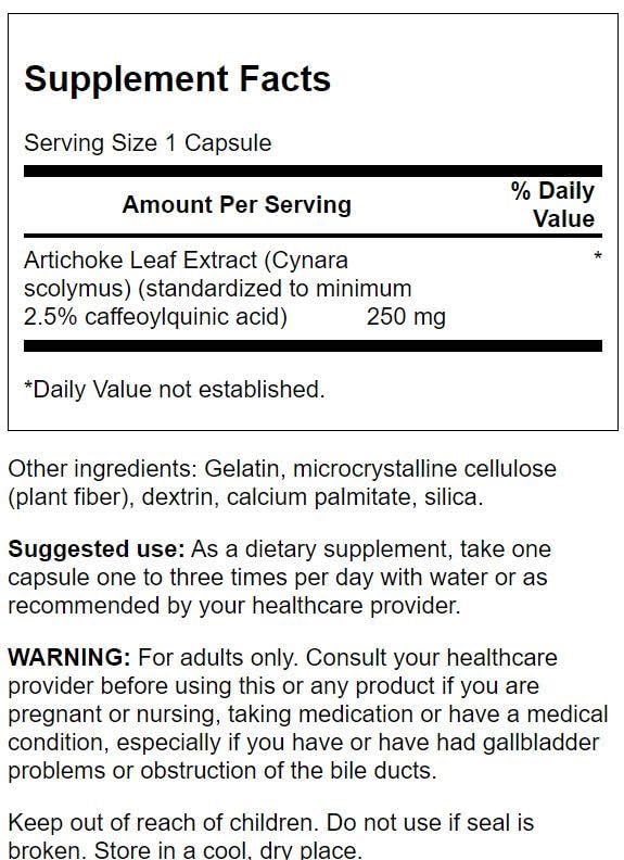 Swanson artichoke extract for liver health