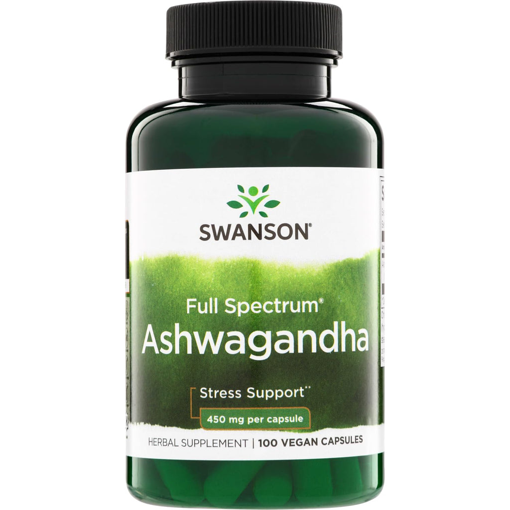 Swanson ashwagandha capsules for stress relief
