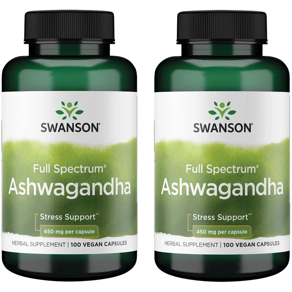 Swanson ashwagandha capsules for stress relief