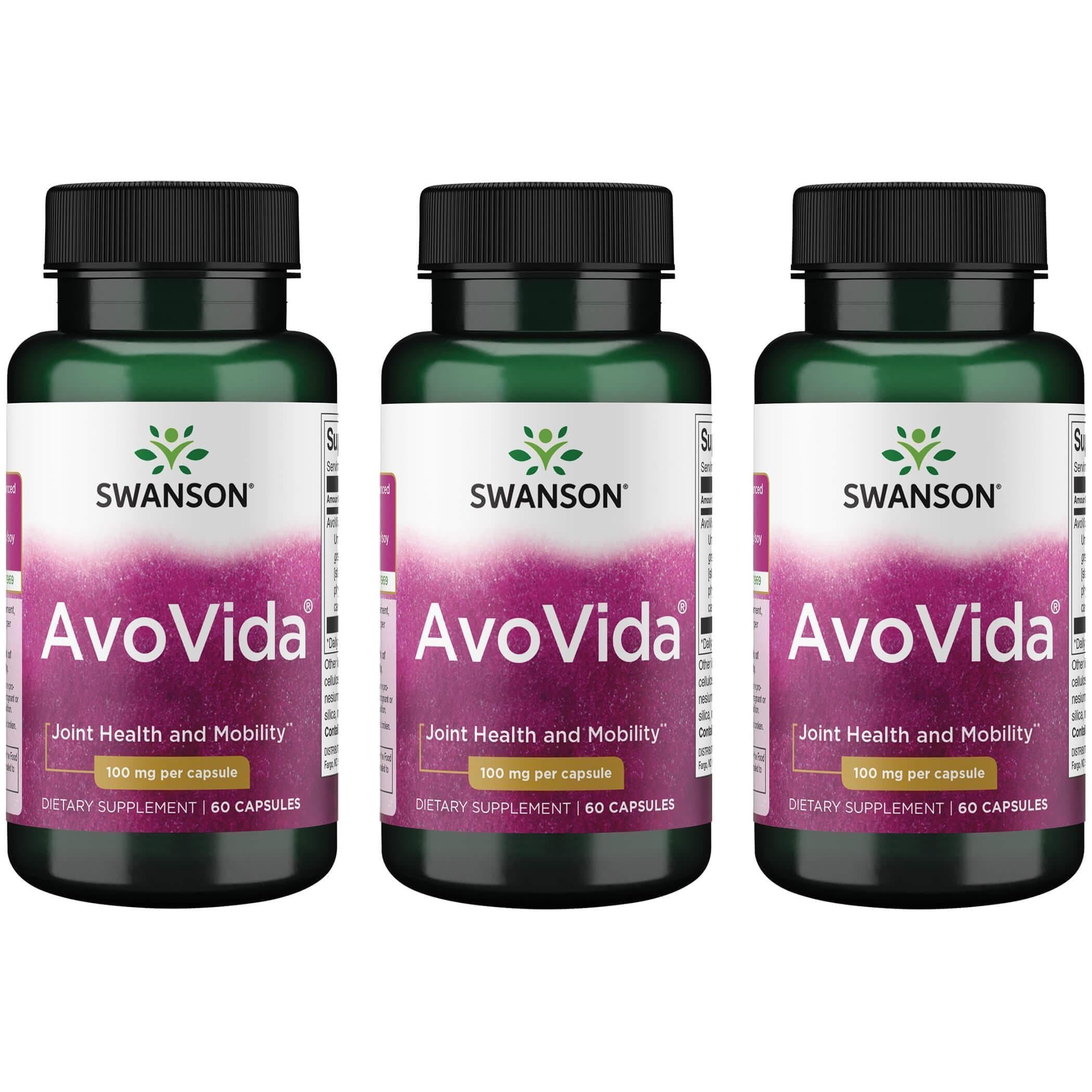 Swanson Avovida blended vitamin capsules